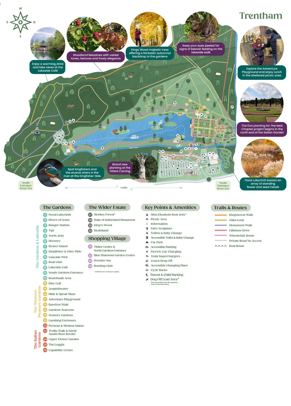 Map of Trentham Gardens | Plan Your Visit - Trentham Estate